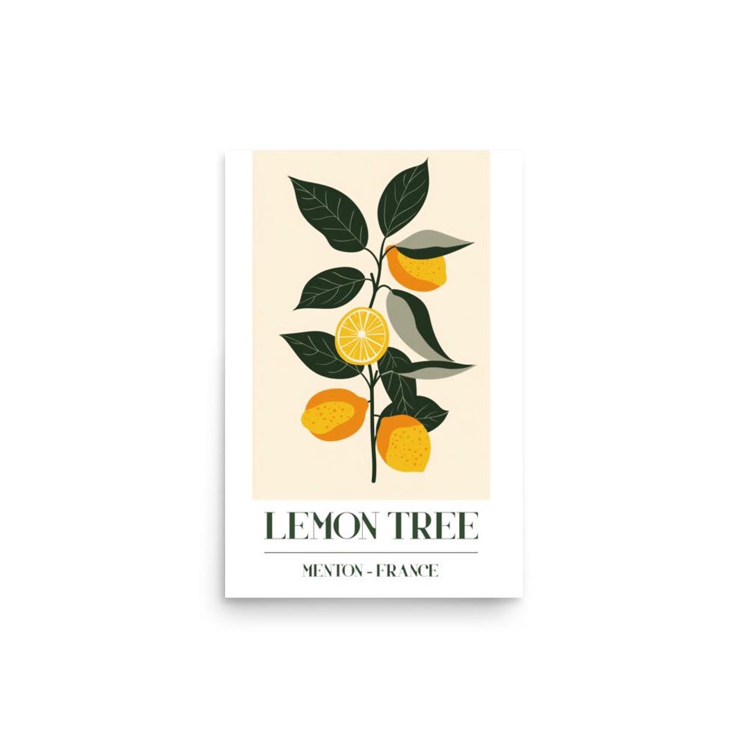 Poster Lemon Chin Art Wall Decor Art Print - Etsy