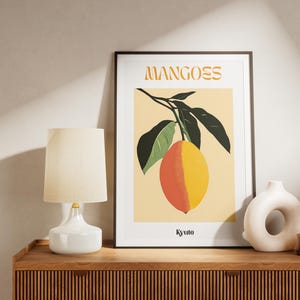 Minimalist Mango Poster - Etsy
