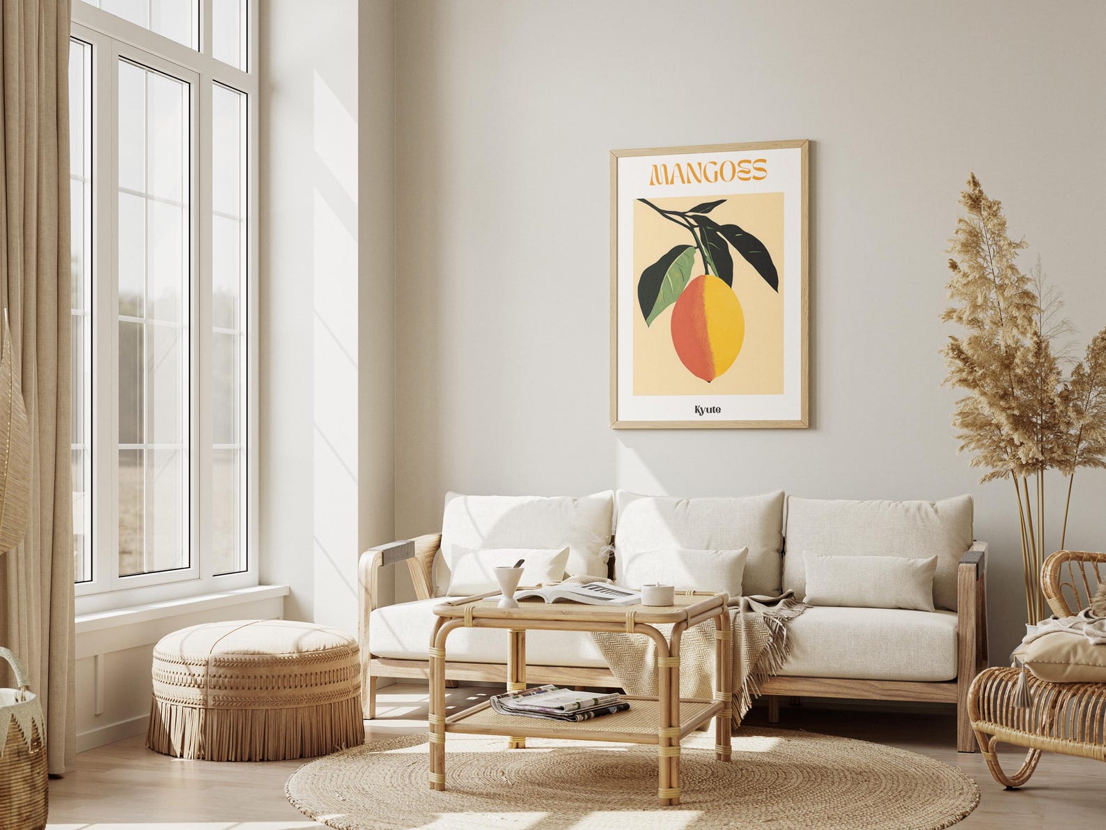 Minimalist Mango Poster - Etsy