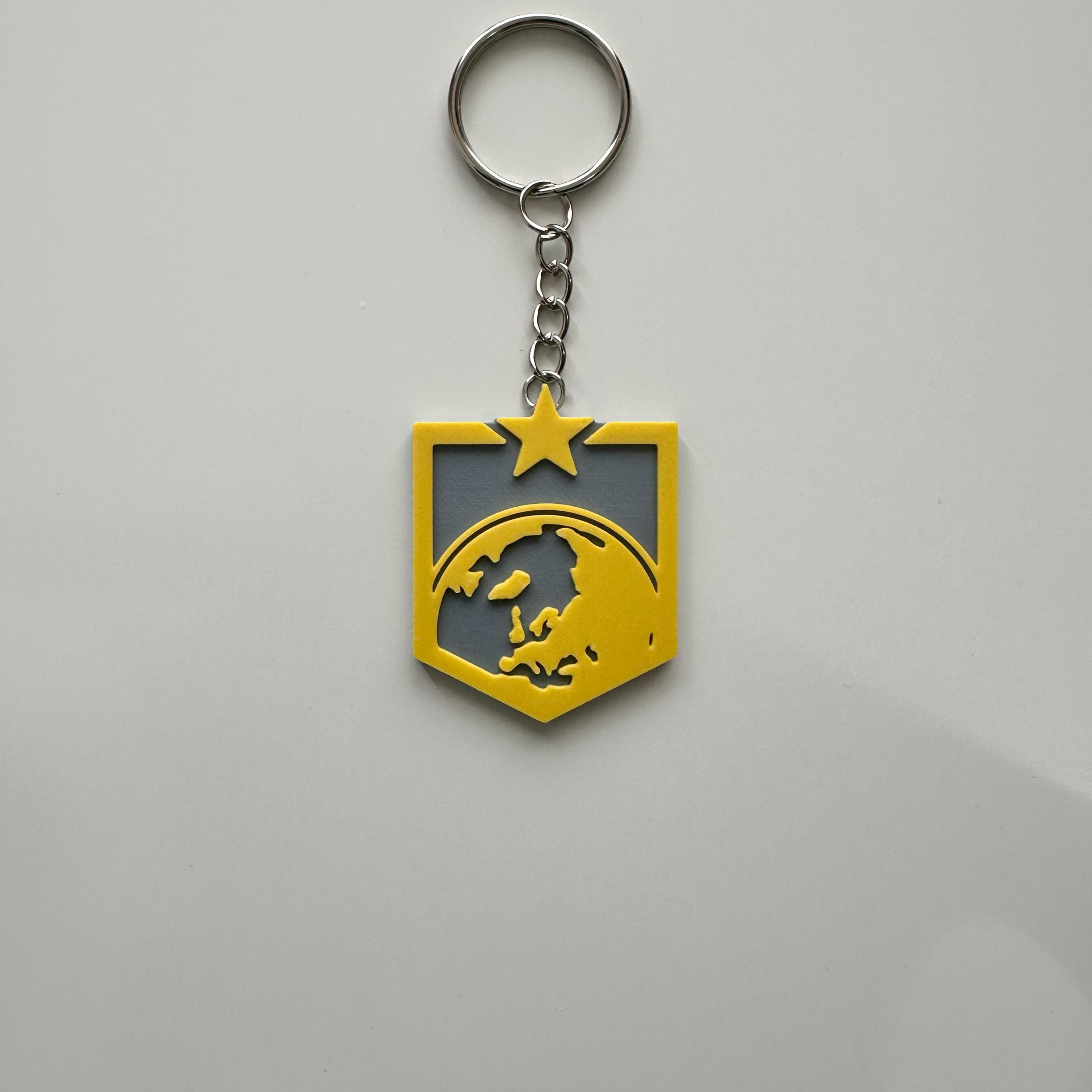 Gaming Badge Keyring Set – Sci-fi Inspired Warbond Emblems – Gifts for ...