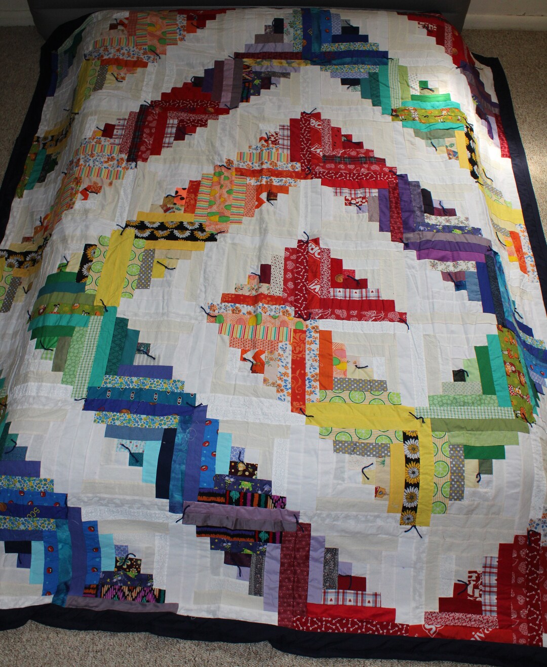Swirl Log Cabin - Etsy