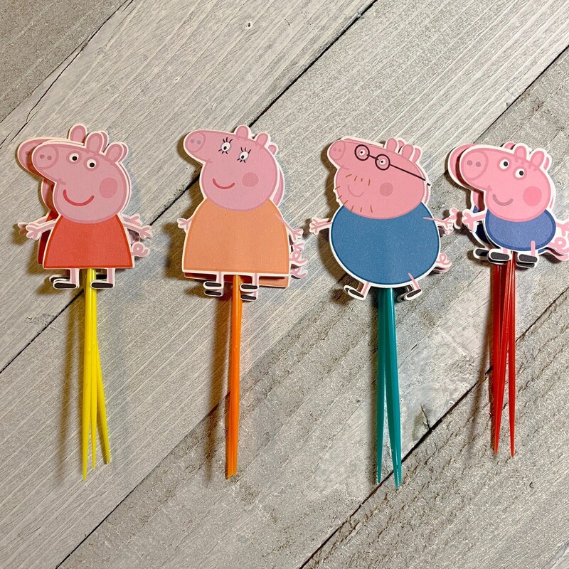 Peppa Pig Cake Topper - Etsy