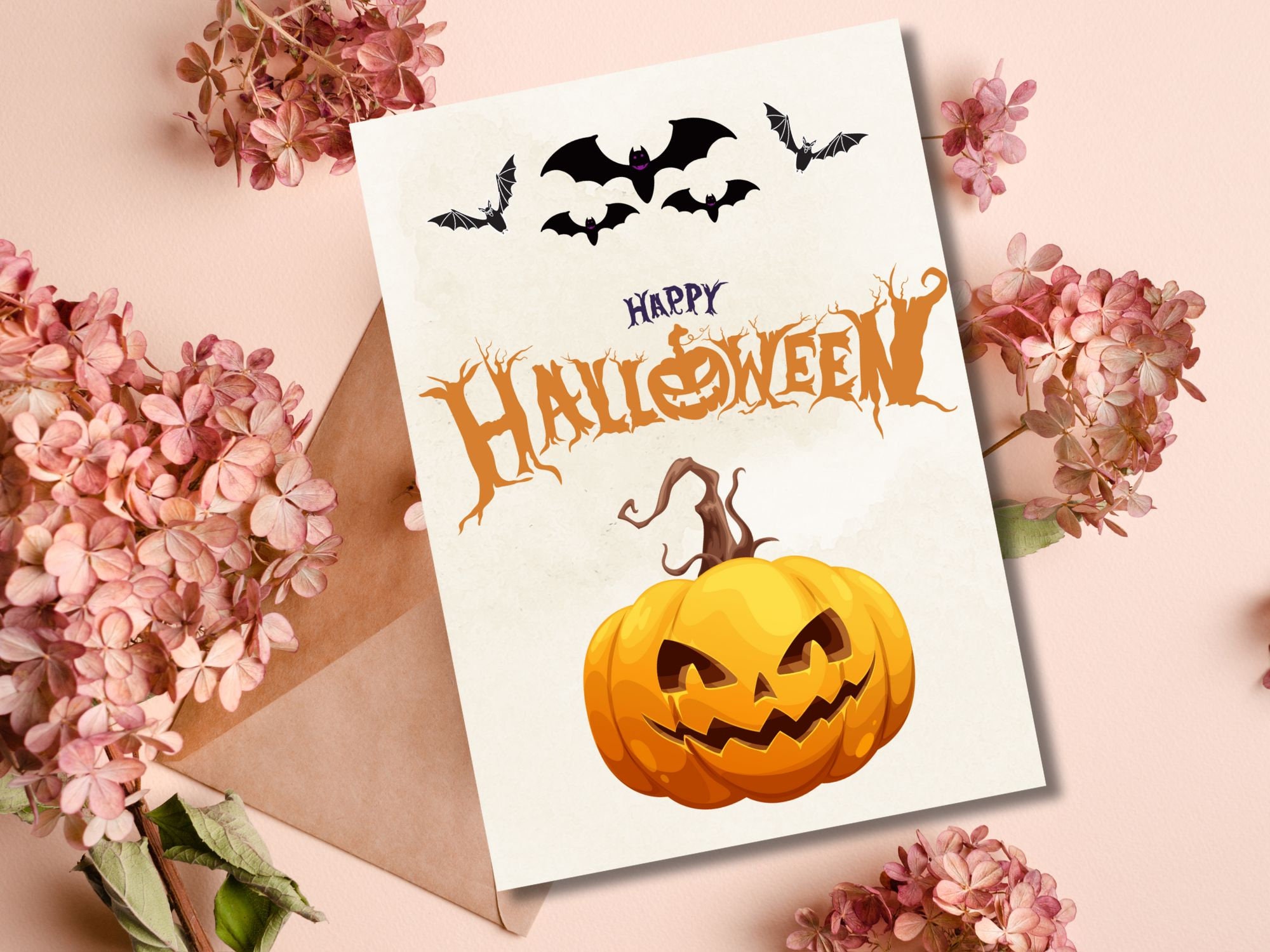Halloween Greeting Card, Printable Y Halloween Card Designed & Sold By ...
