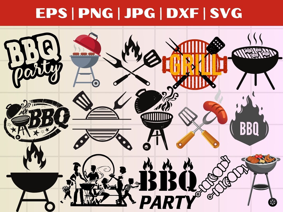 BBQ Svg BBQ Svg Bundle Barbeque Svg barbeque Grill Svg Grill Svg Cut ...
