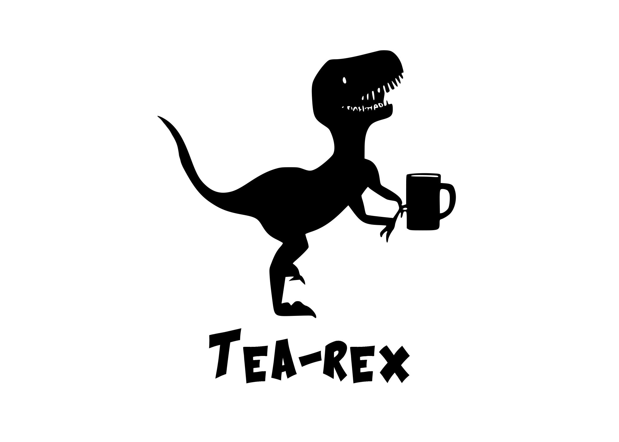 Tea-rex SVG - Etsy