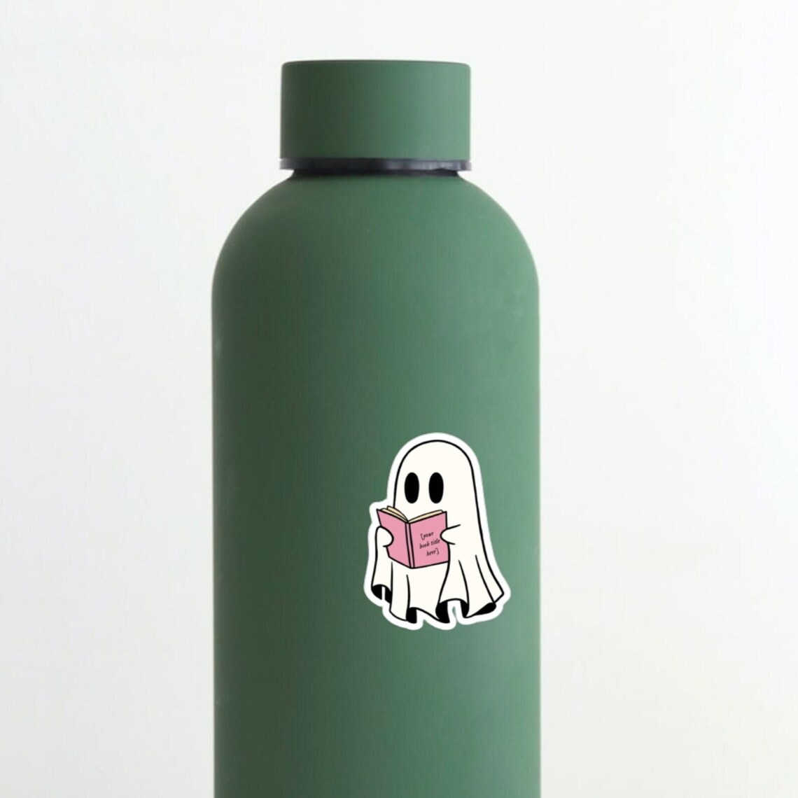 Personalized Ghost Reading Book Sticker Choose Your Favorite Book Title ...