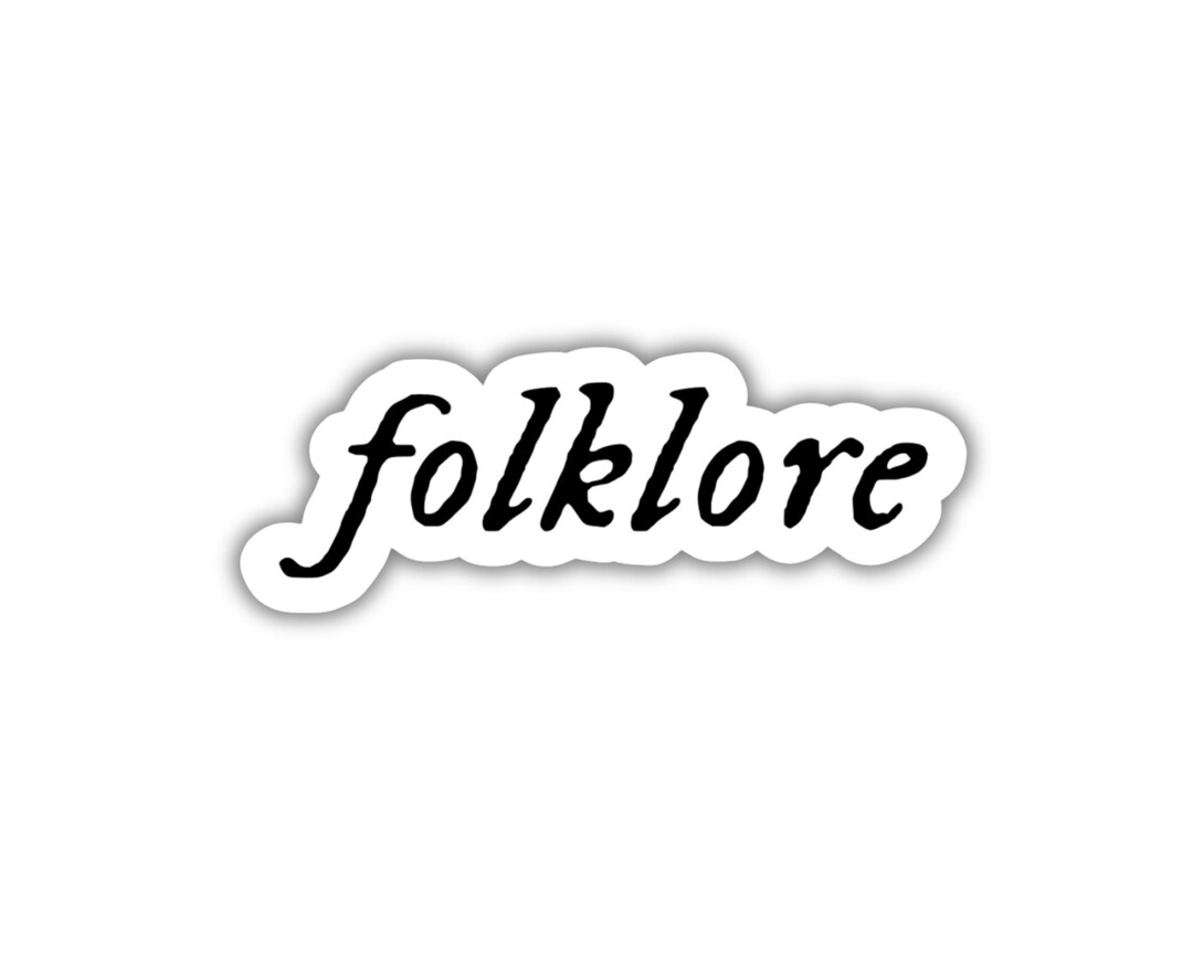 TS Folklore Album Title Vinyl Sticker, Aesthetic Swiftie Essential Gift ...