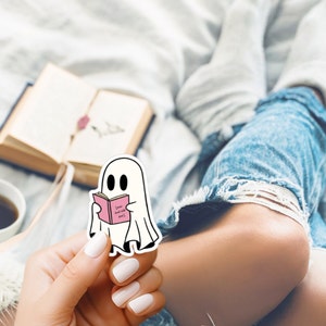 Personalized Ghost Reading Book Sticker Choose Your Favorite Book Title ...