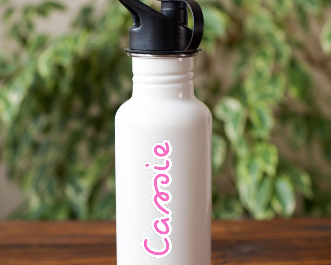 Love Island Water Bottle Vinyl Sticker Personalized, Custom Name Decal ...