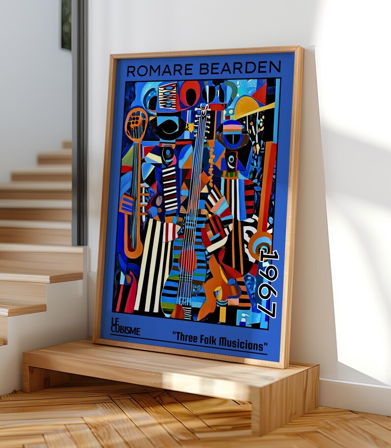 Three Folk Musicians 1967 – Romare Bearden Inspired Print / Poster ...