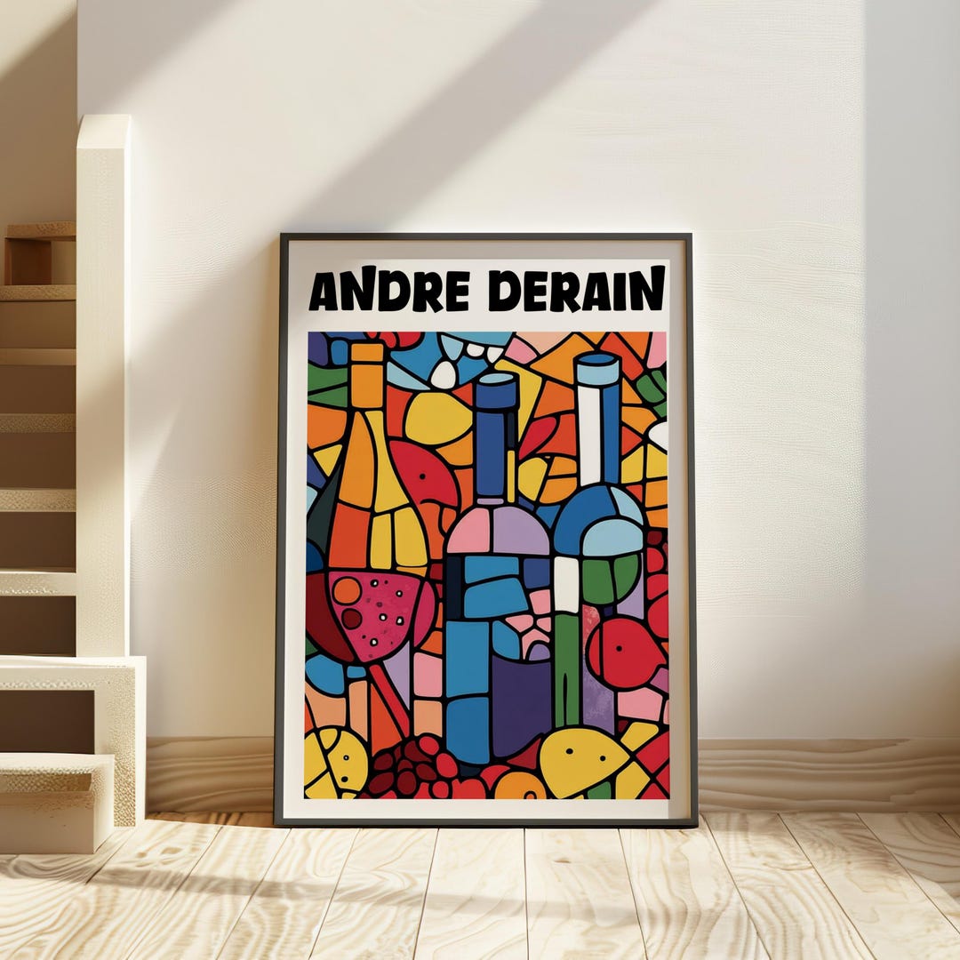 André Derain Inspired Poster Modern Art Print Cubist Wall Decor ...