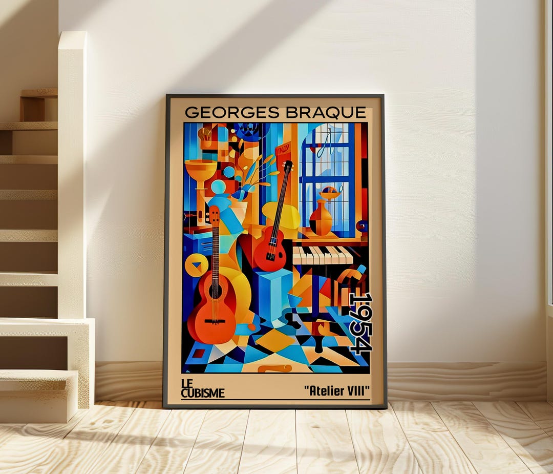 Atelier VIII 1954 – Georges Braque Print / Poster – Mid-century Cubist ...