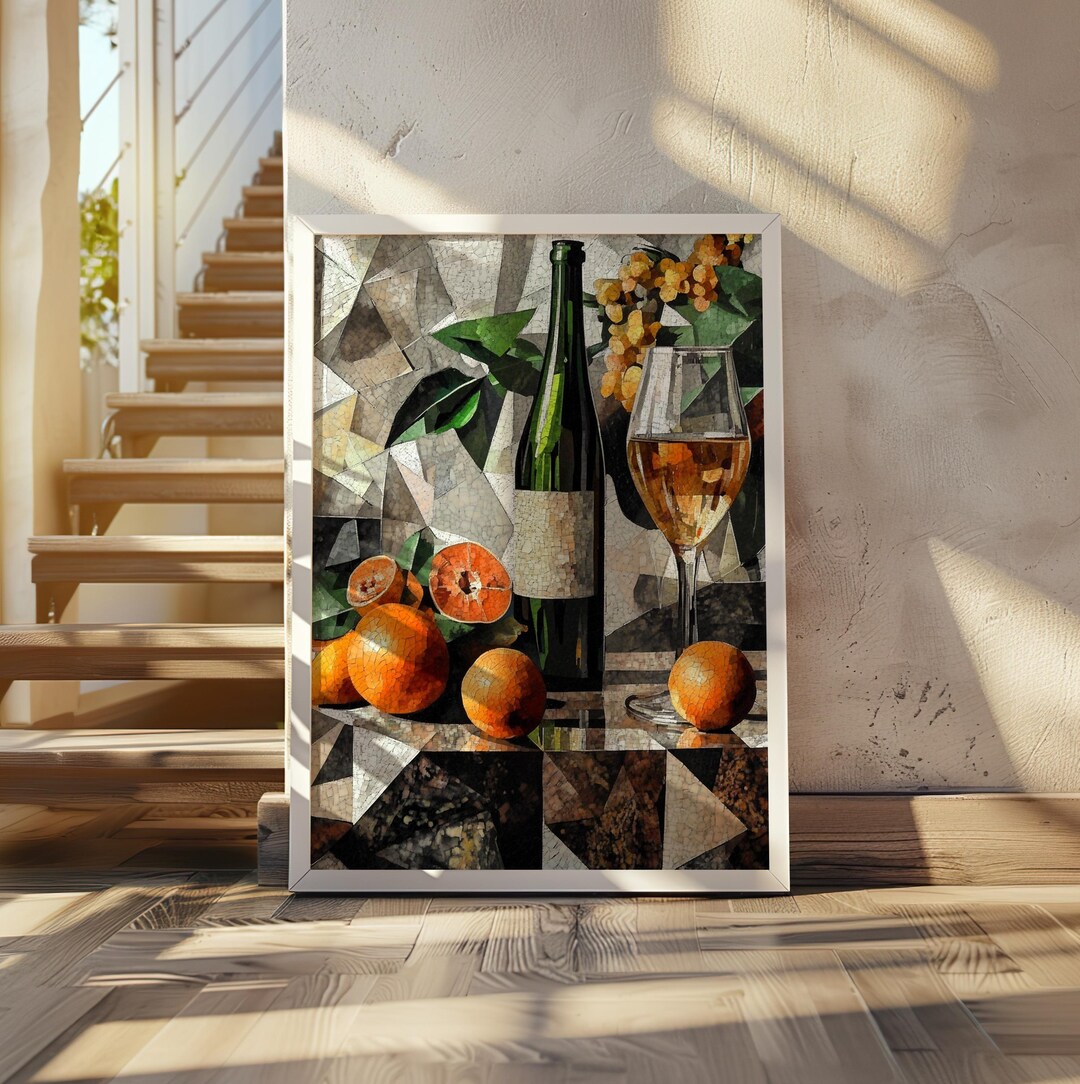 Georges Braque-inspired Cubist Art Still Life Poster - Etsy