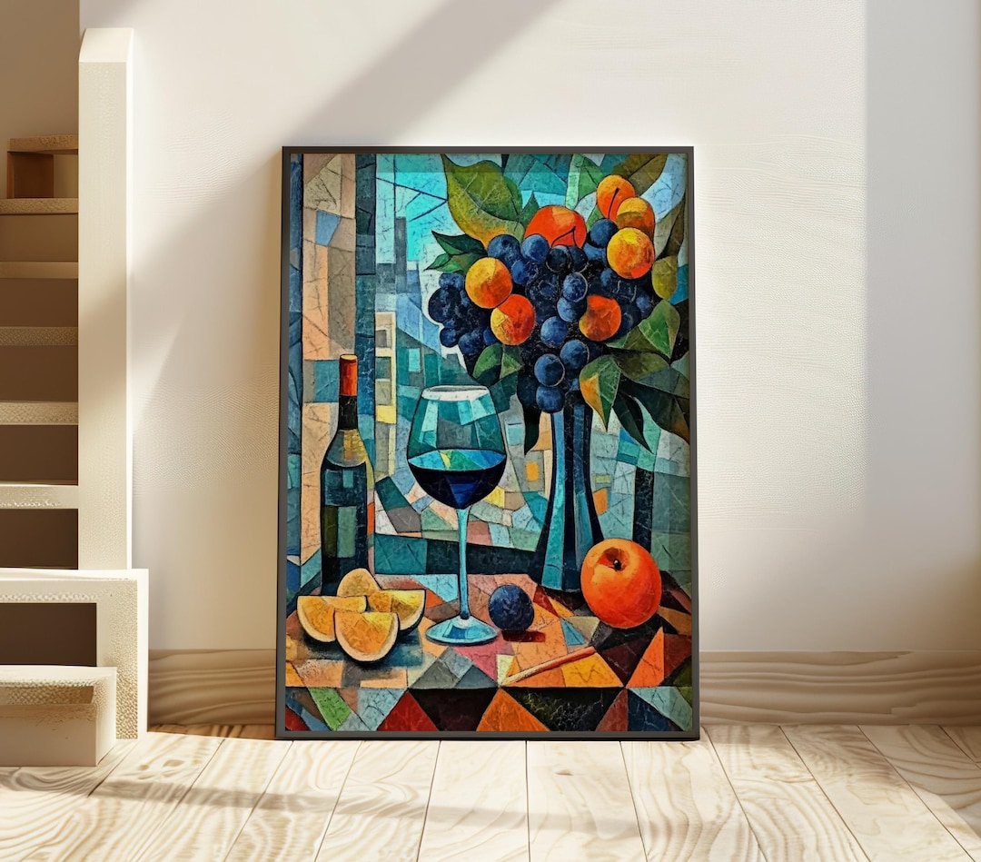 Juan Gris Inspired Art Poster - Cubist Art Print Modern Geometric ...