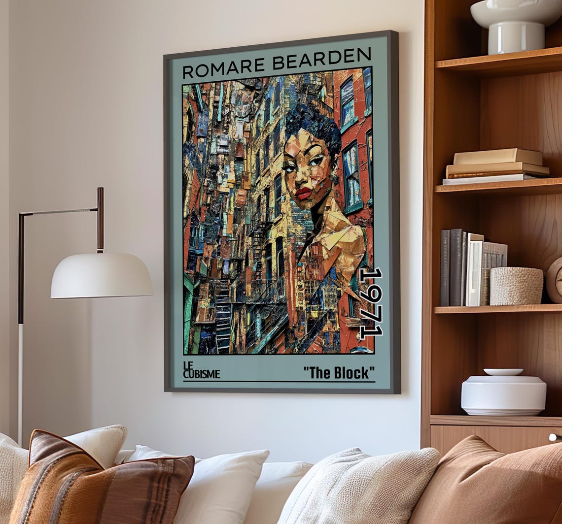 The Block 1971 - Romare Bearden Print / Poster - Harlem Street Scene ...