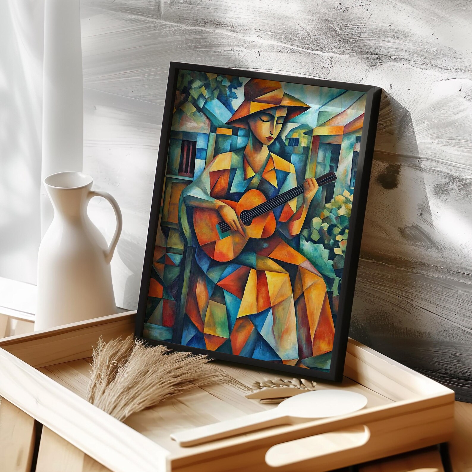 Diego Rivera-inspired Cubism Art Poster - Cubism Inspired Wall Poster ...