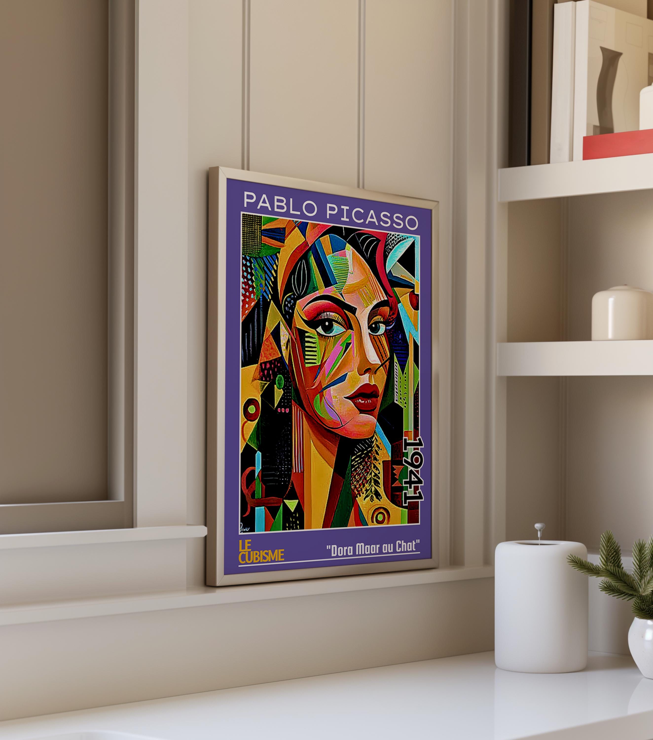 Dora Maar Au Chat 1941 – Pablo Picasso Print / Cubist Portrait Poster ...
