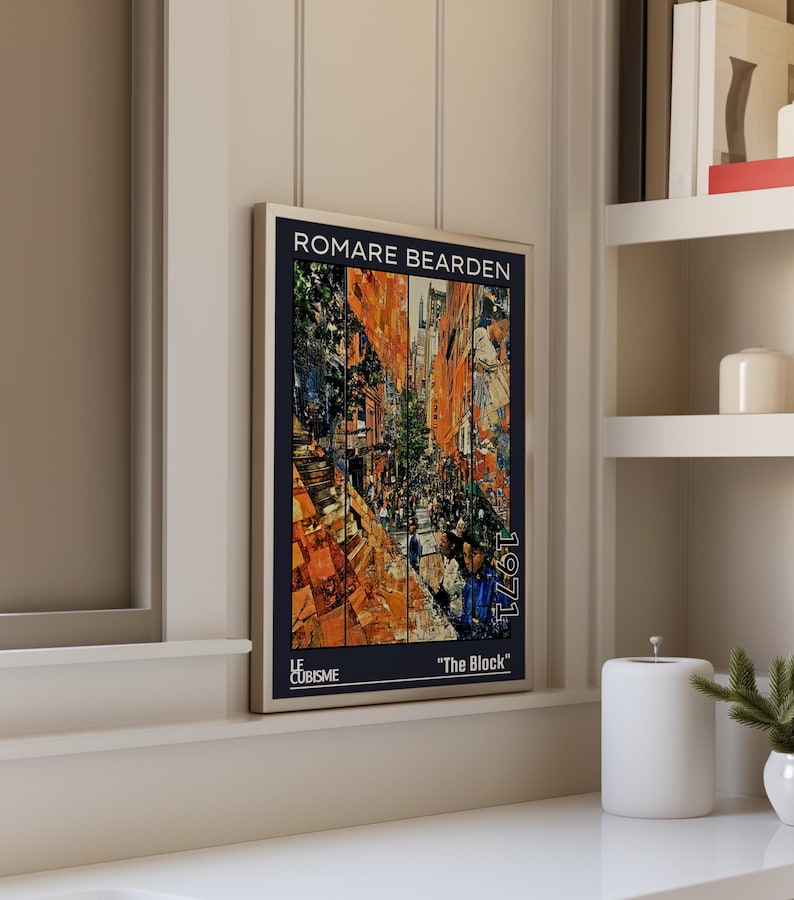 The Block 1971 - Romare Bearden Print / Poster - Harlem Street Scene ...