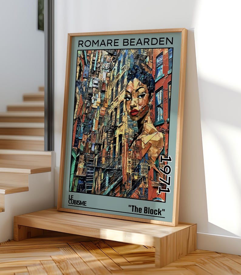 The Block 1971 - Romare Bearden Print / Poster - Harlem Street Scene ...