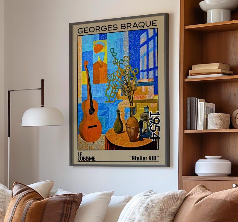 Atelier VIII 1954 – Georges Braque Print / Poster – Mid-century Cubist ...