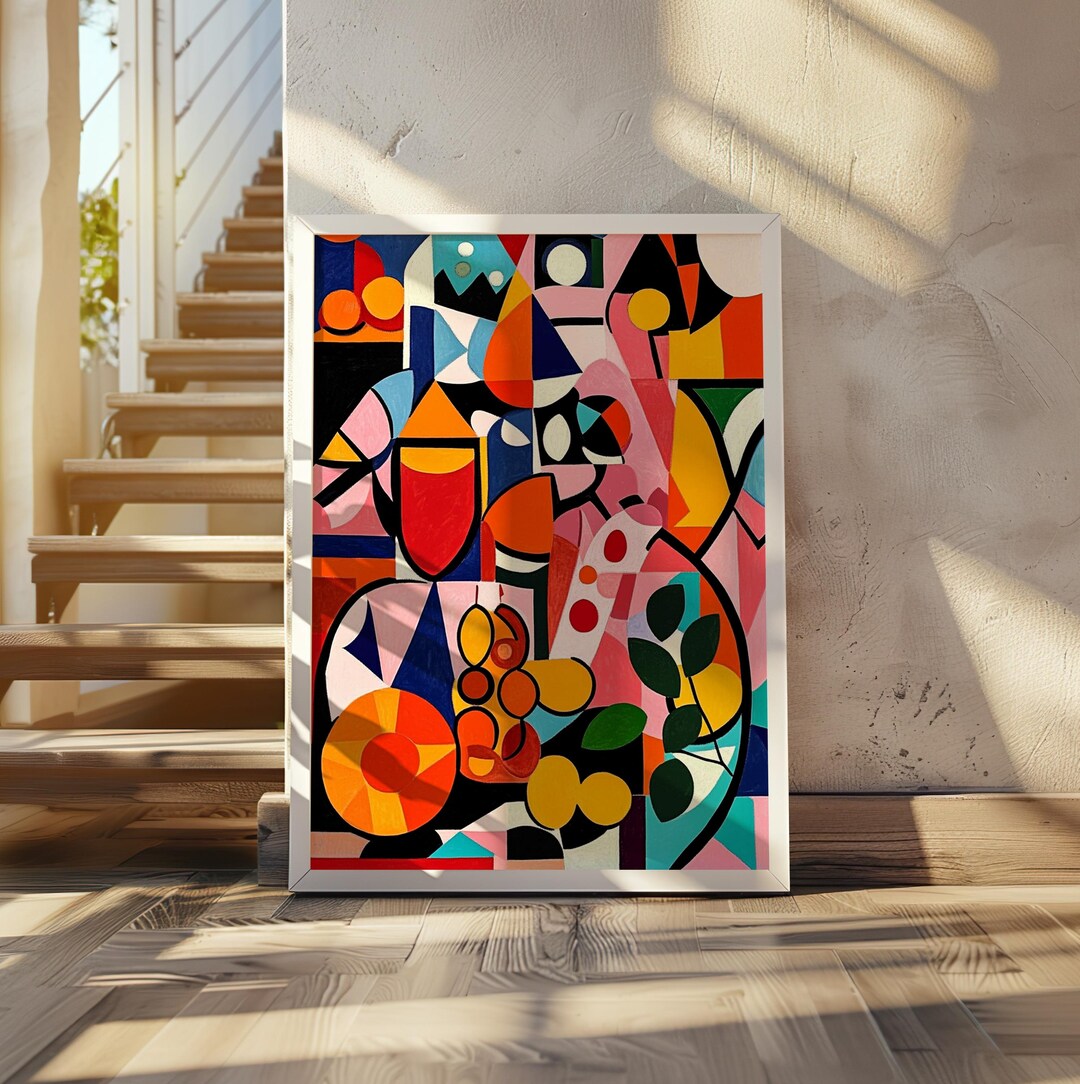 André Derain Inspired Poster - Modern Art Print - Cubist Wall Decor ...