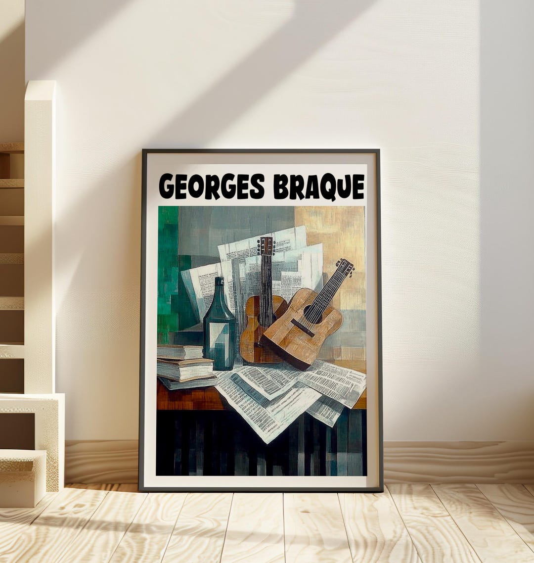 Georges Braque-inspired Cubist Art Poster Cubist Art Print Cubism ...
