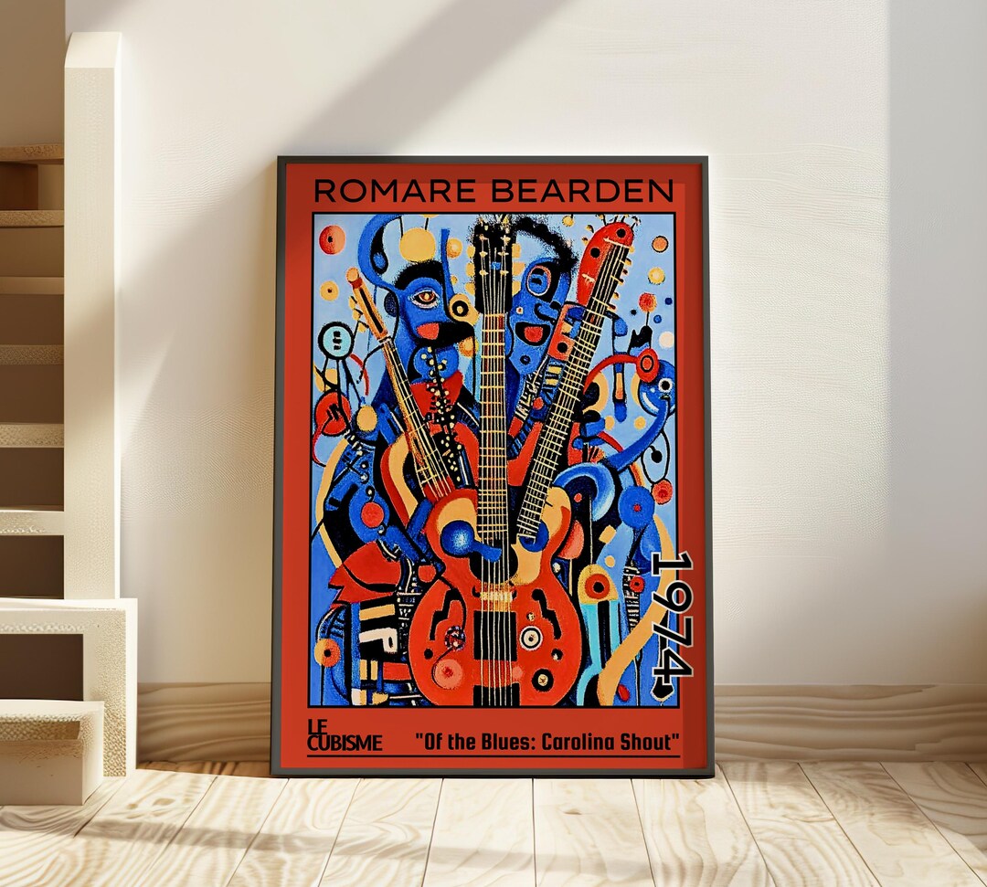Carolina Shout Romare Bearden Inspired Jazz Blues Collage Print ...