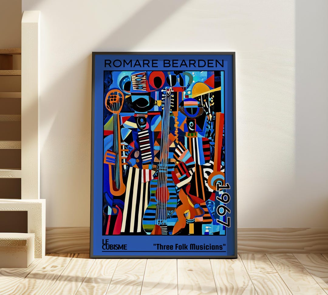 Three Folk Musicians 1967 – Romare Bearden Inspired Print / Poster ...