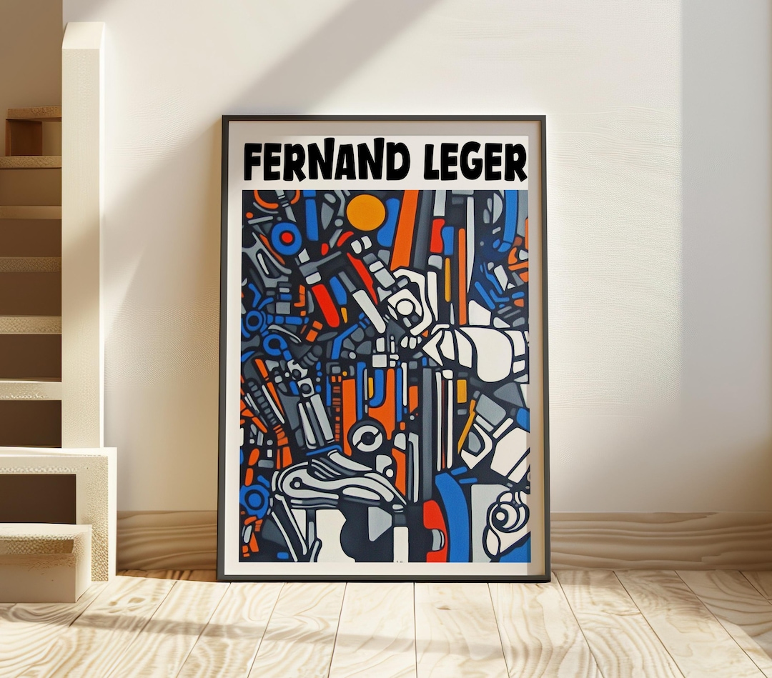 Fernand Léger-inspired Cubism Art Posters – Vibrant, Colorful, Bold ...