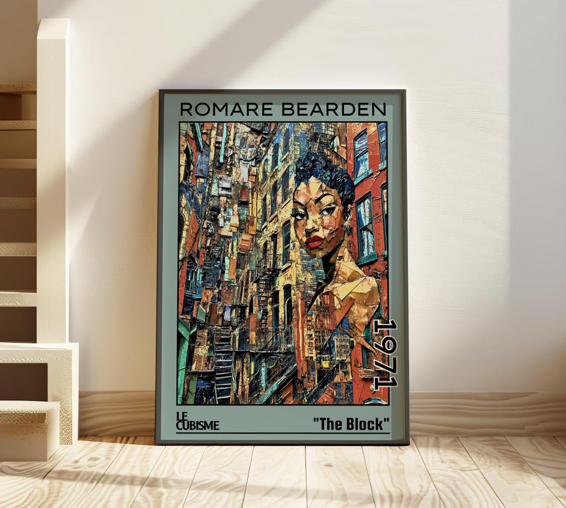 The Block 1971 - Romare Bearden Print / Poster - Harlem Street Scene ...