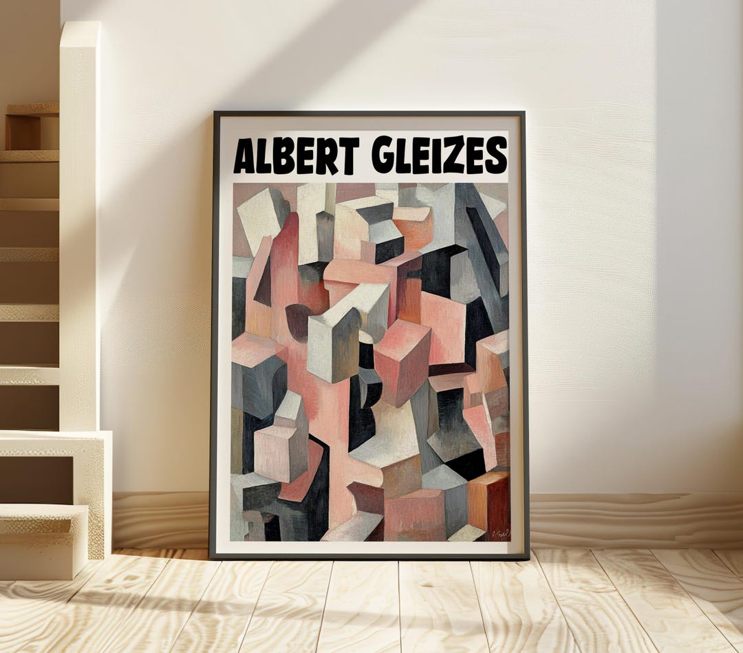Albert Gleizes-inspired Cubism Poster– Geometric Masterpieces for ...