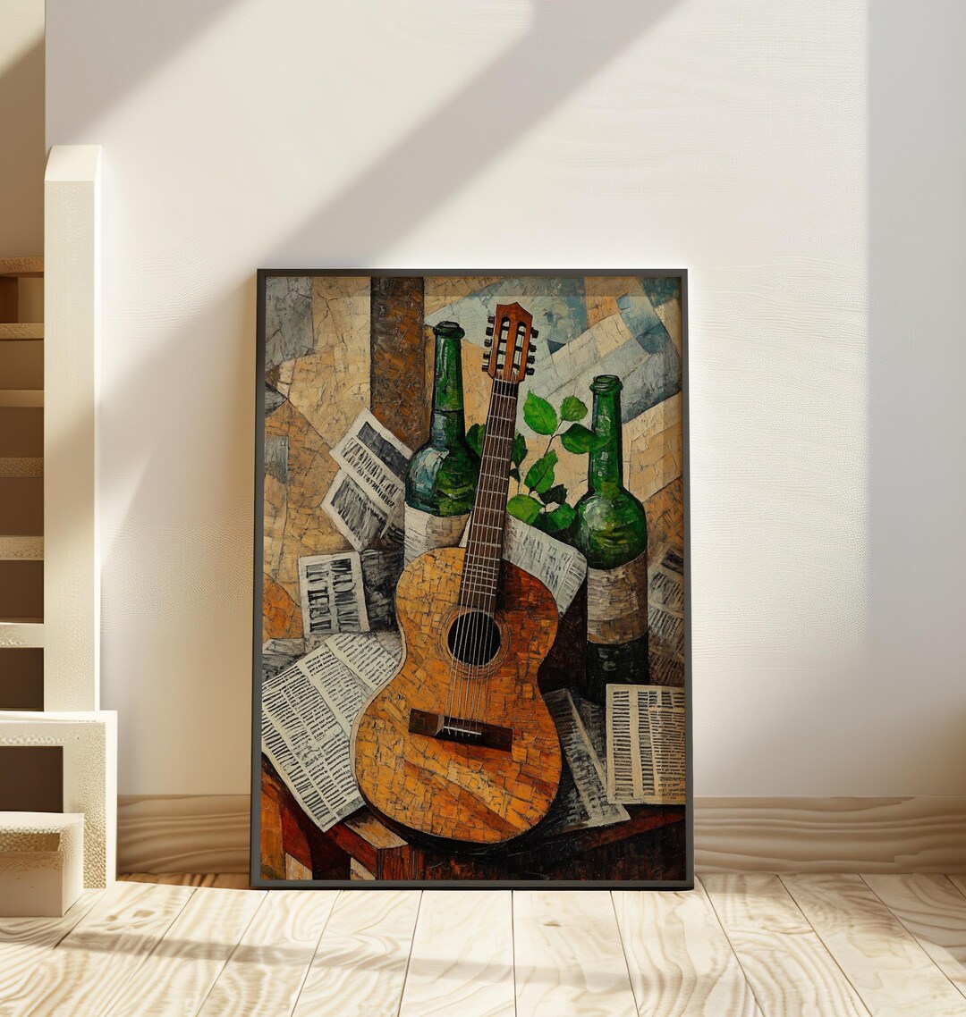 Georges Braque-inspired Cubist Art Poster Cubist Art Print Cubism ...