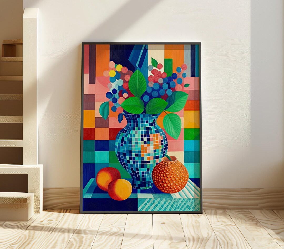 Juan Gris Inspired Art Poster - Cubist Art Print Modern Geometric ...