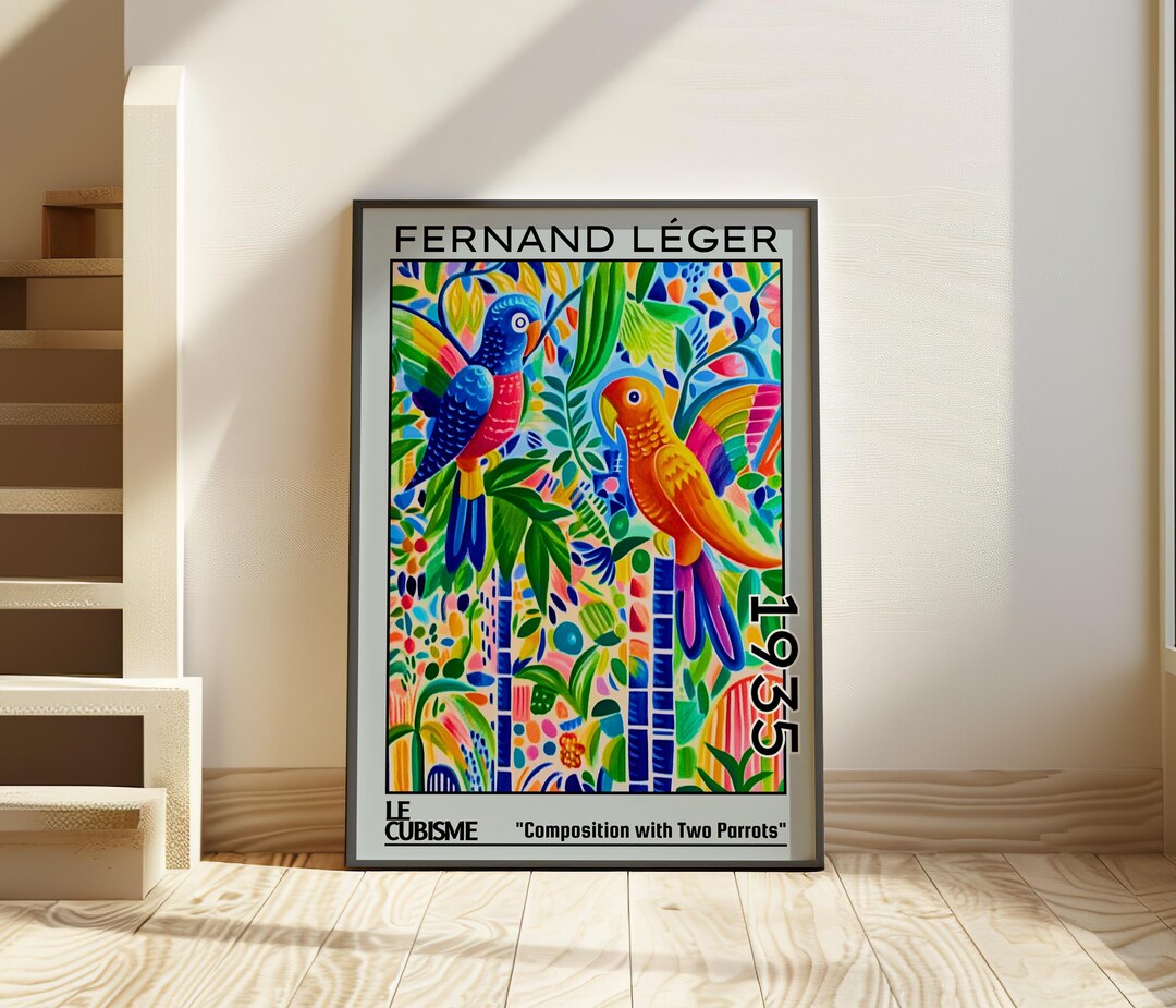 Composition With Two Parrots 1935 – Fernand Léger Print / Poster ...