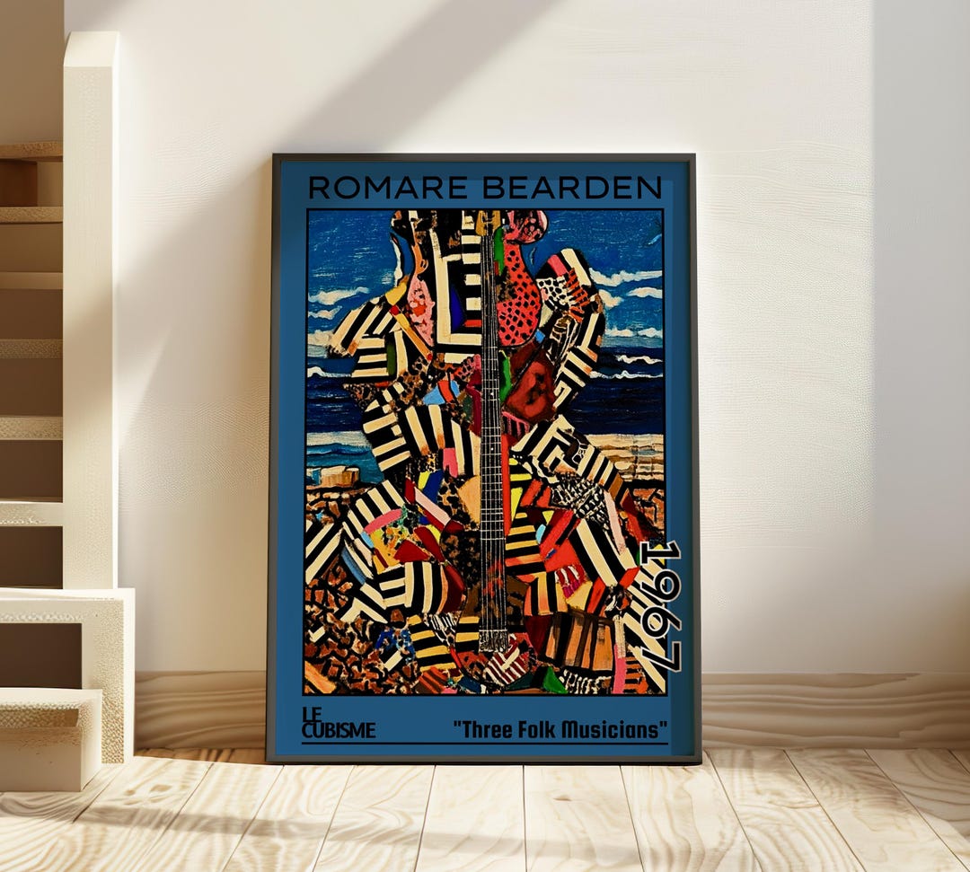 Three Folk Musicians 1967 – Romare Bearden Print / Poster – Black ...