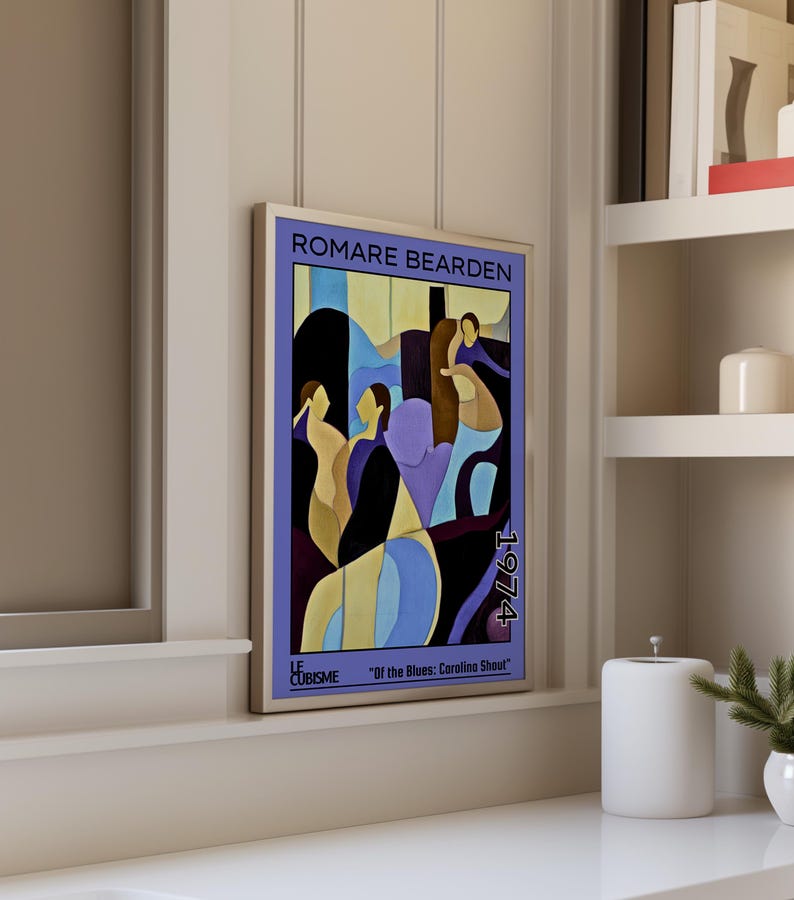 Carolina Shout Romare Bearden Inspired Jazz Blues Collage Print ...