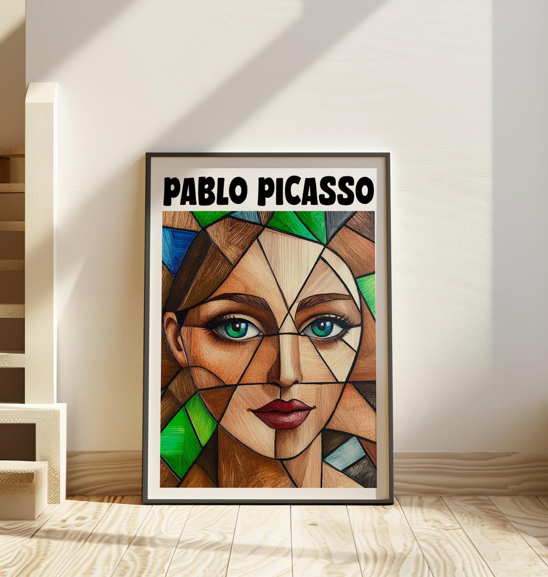 Pablo Picasso-inspired Art Poster Abstract Cubism Print Picasso Wall ...