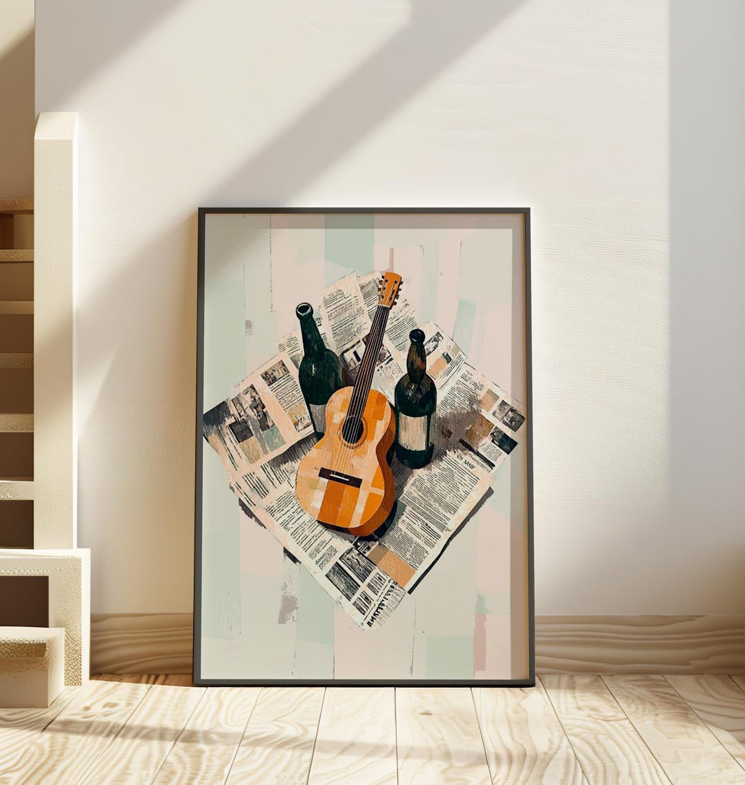 Georges Braque-inspired Cubist Art Poster Cubist Art Print Cubism ...