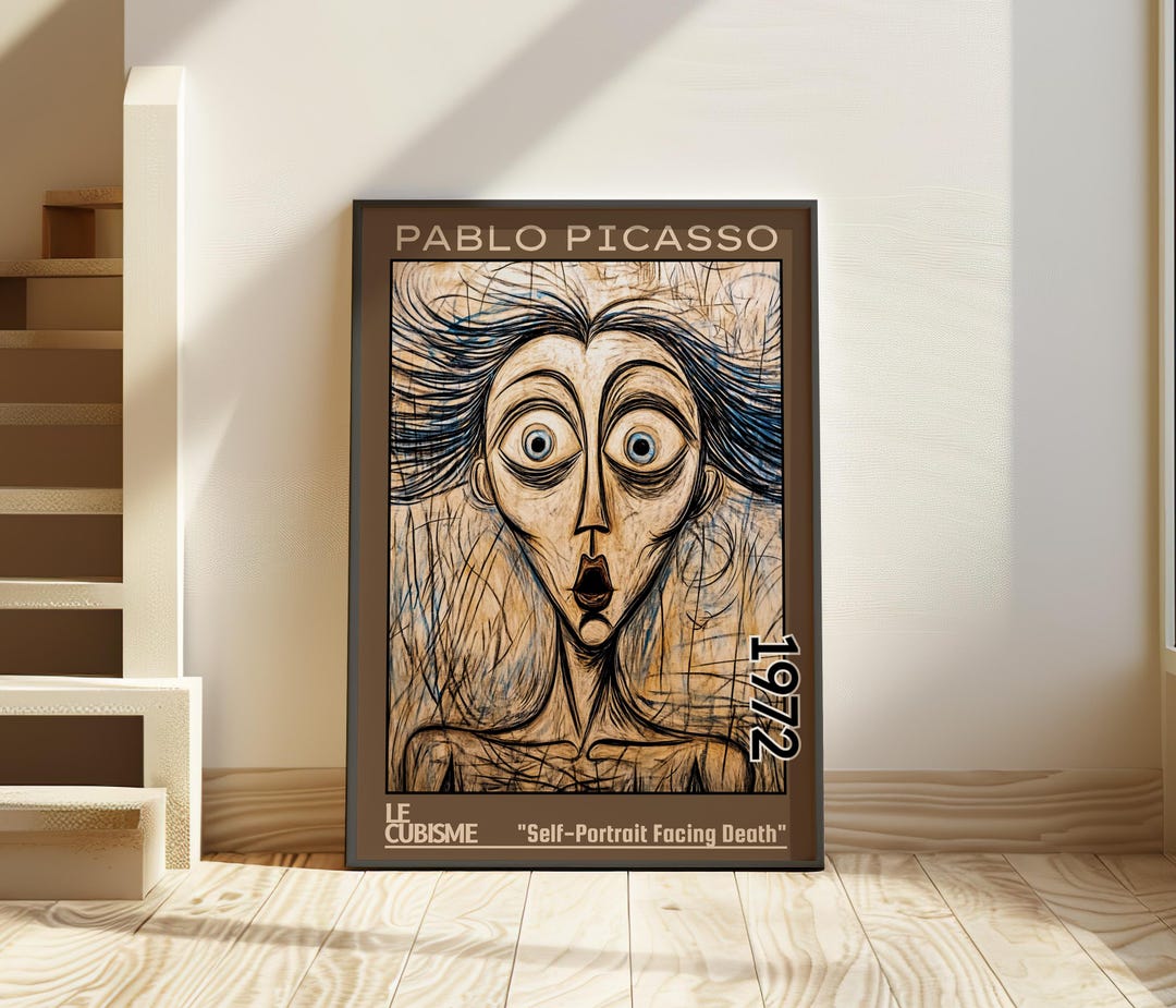 Self Portrait Facing Death 1972 – Pablo Picasso Print / Poster – Late ...