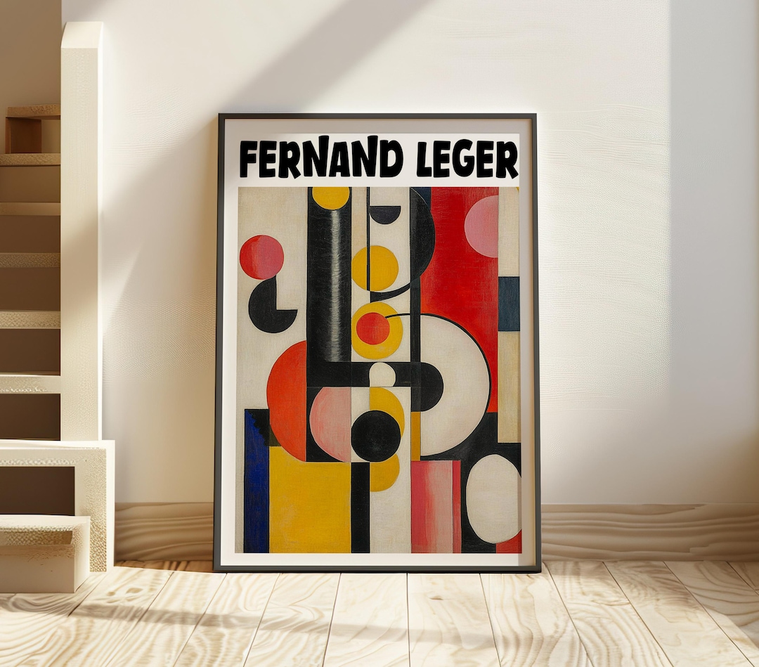 Fernand Léger-inspired Cubism Art Posters – Vibrant, Colorful, Bold ...