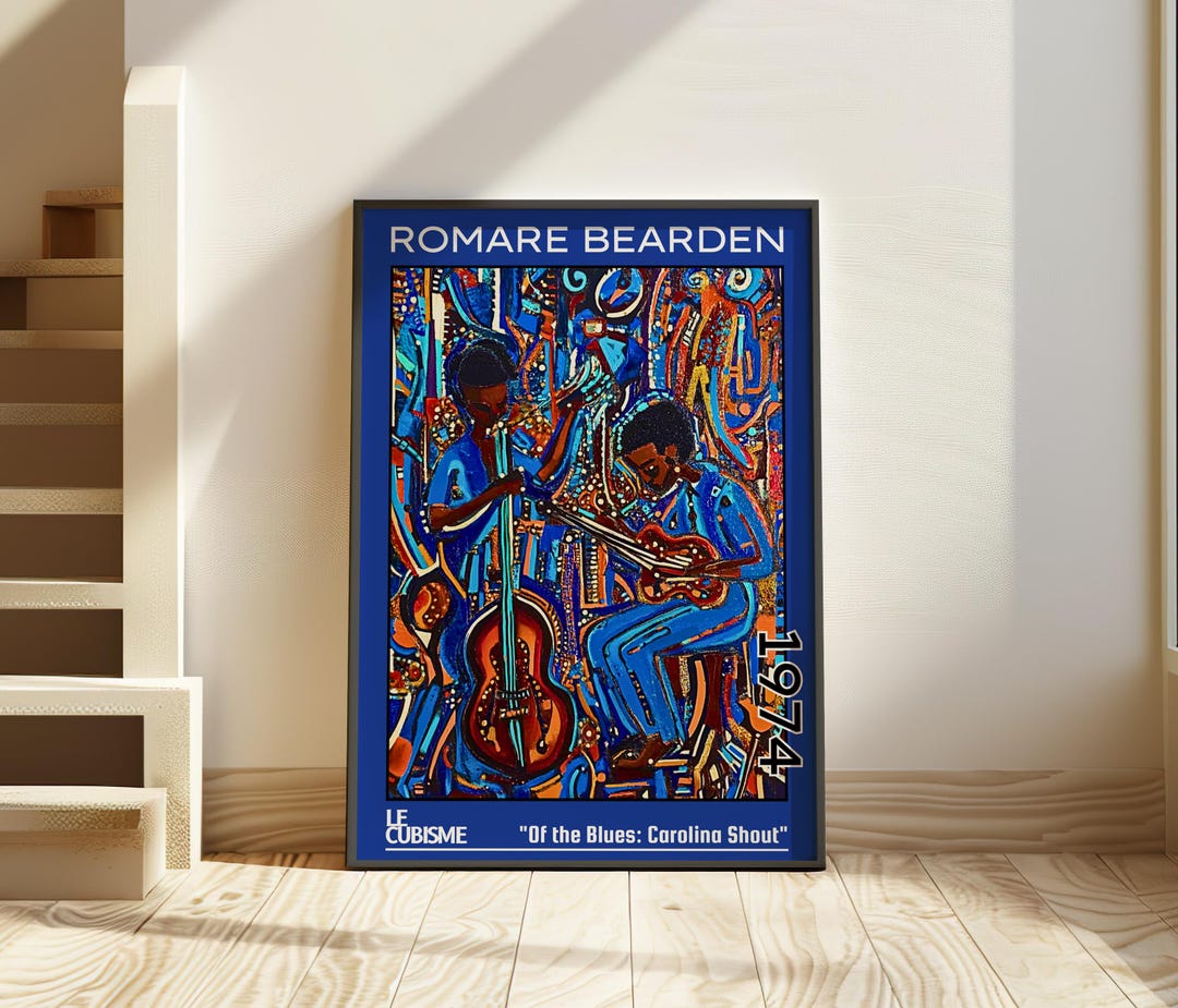 Carolina Shout Romare Bearden Inspired Jazz Blues Collage Print ...