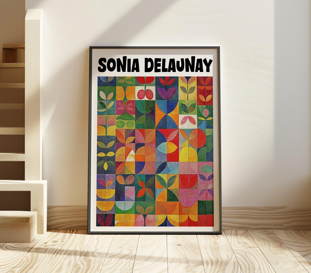 Sonia Delaunay-inspired Orphism Cubism Art Poster – Bold Vibrant ...