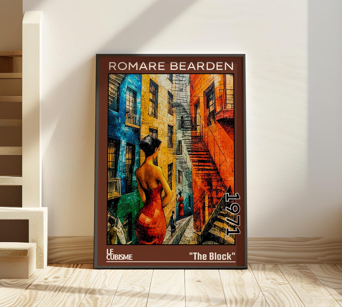 The Block 1971 - Romare Bearden Print / Poster - Harlem Street Scene ...