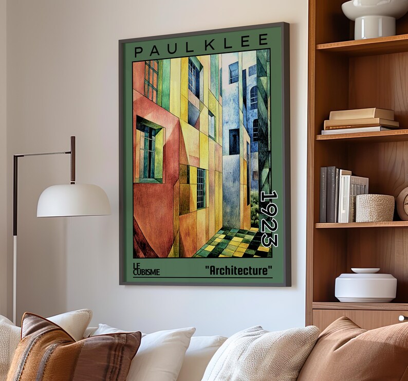 Architecture 1923 - Paul Klee Print / Poster - Abstract Geometric Art ...
