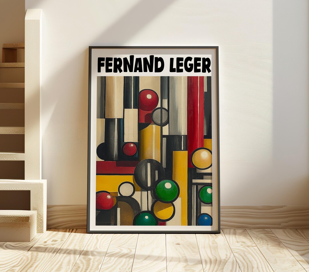 Fernand Léger-inspired Cubism Art Posters – Vibrant, Colorful, Bold ...