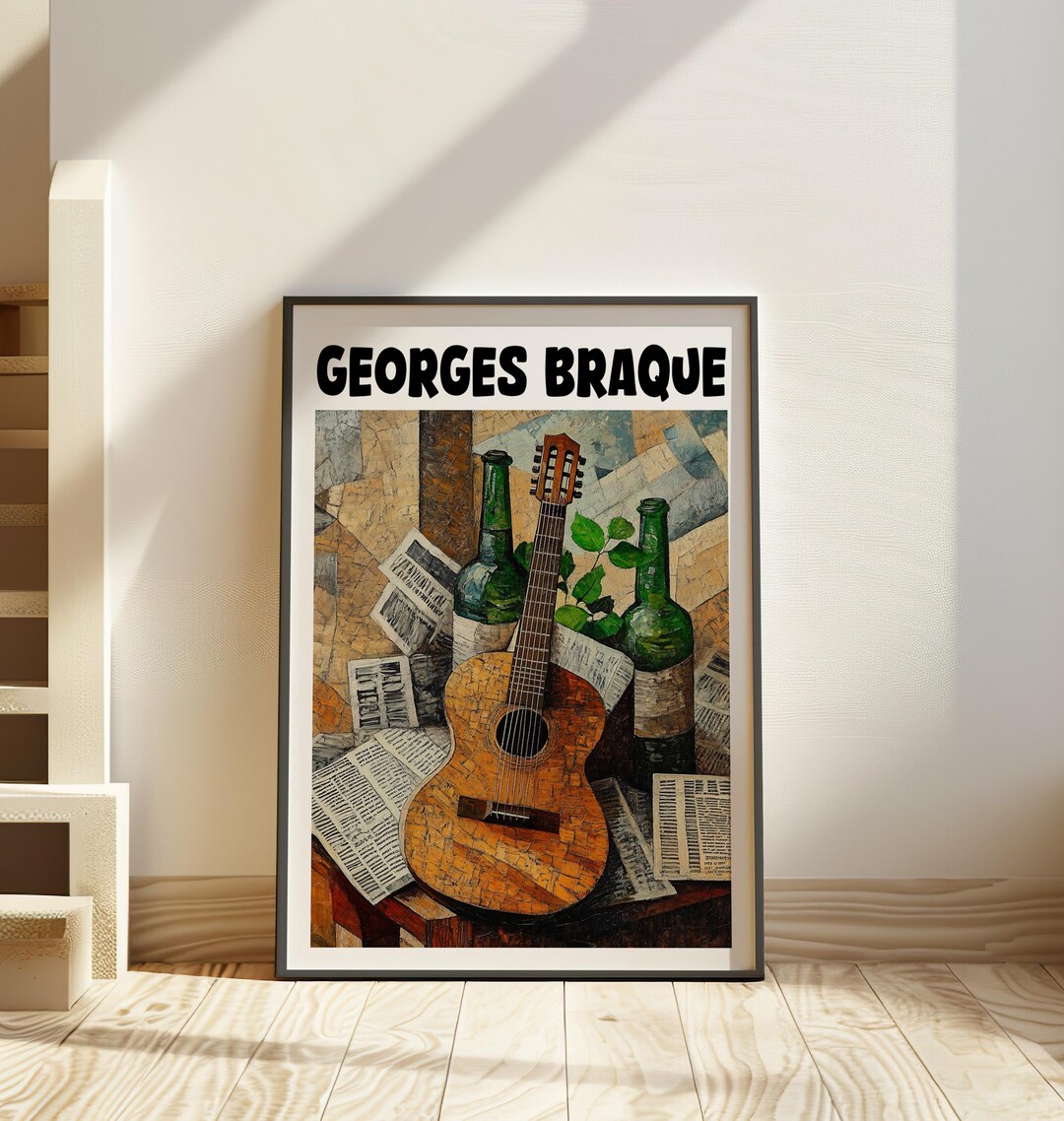Georges Braque-inspired Cubist Art Poster Cubist Art Print Cubism ...