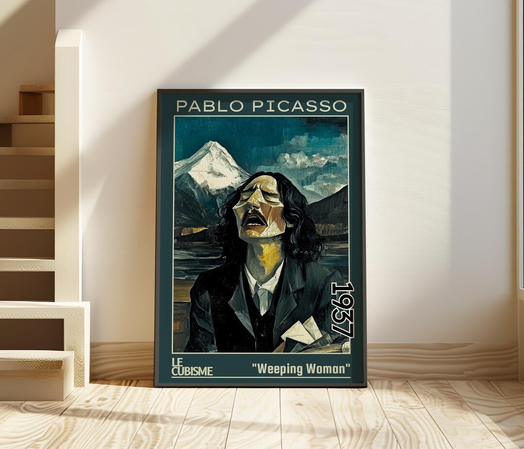The Weeping Woman 1937 – Pablo Picasso Print / Cubist Portrait Poster ...