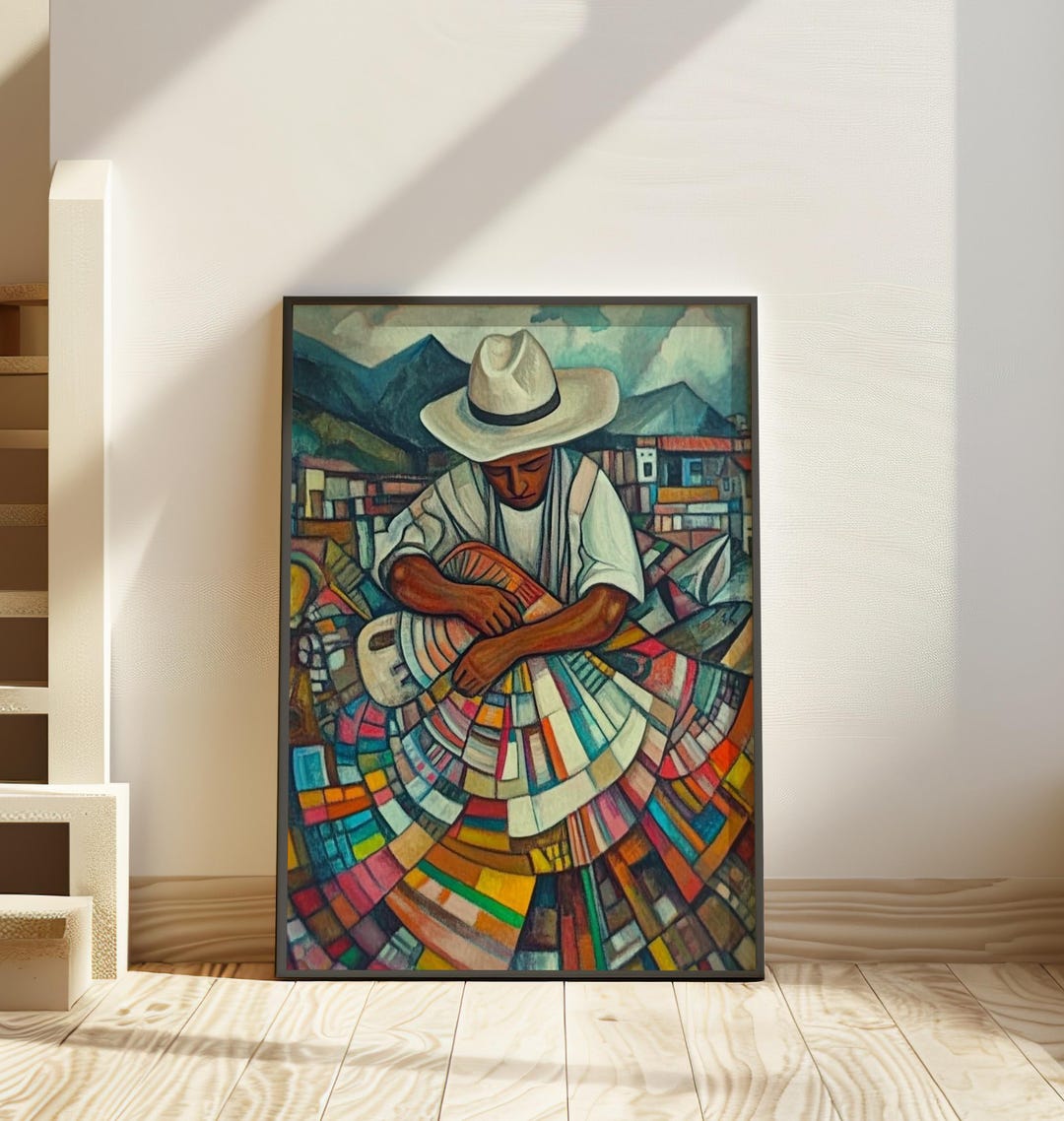 Diego Rivera-inspired Cubism Art Poster - Cubism Inspired Wall Poster ...