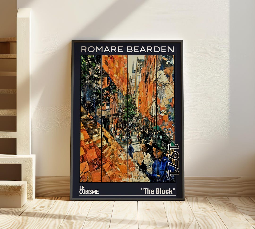 The Block 1971 - Romare Bearden Print / Poster - Harlem Street Scene ...