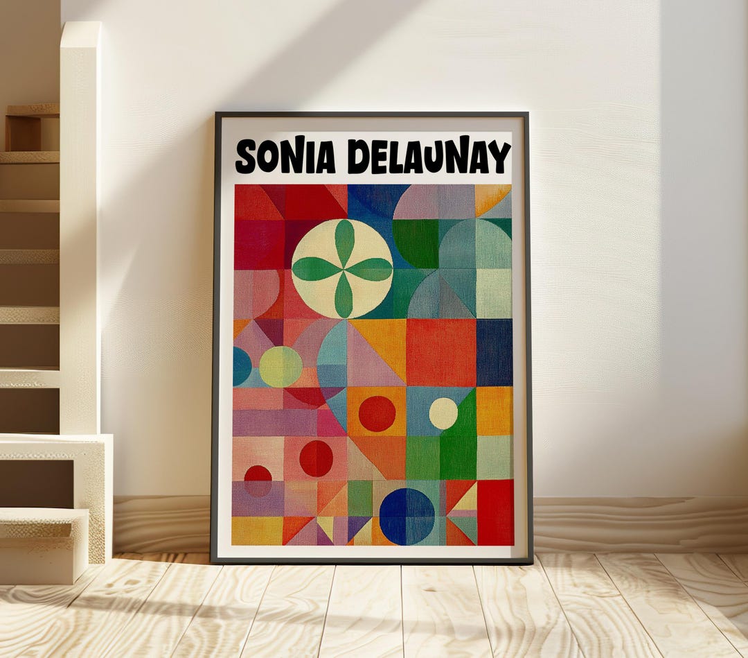 Sonia Delaunay-inspired Orphism Cubism Art Poster – Bold Vibrant ...